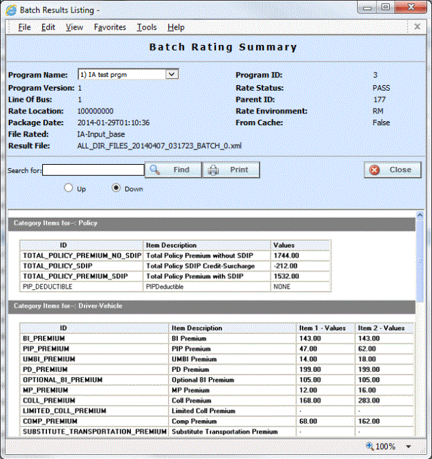 Viewing Baseline and Comparison Files